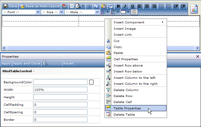 Using HTML Tables – Reportal