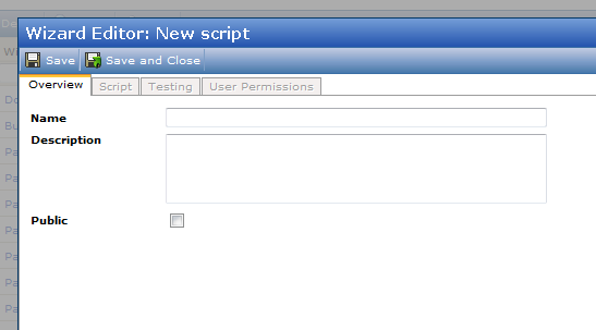 Defining a Report Wizard Script – Reportal