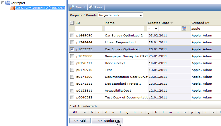 Replacing a Data Source – Reportal
